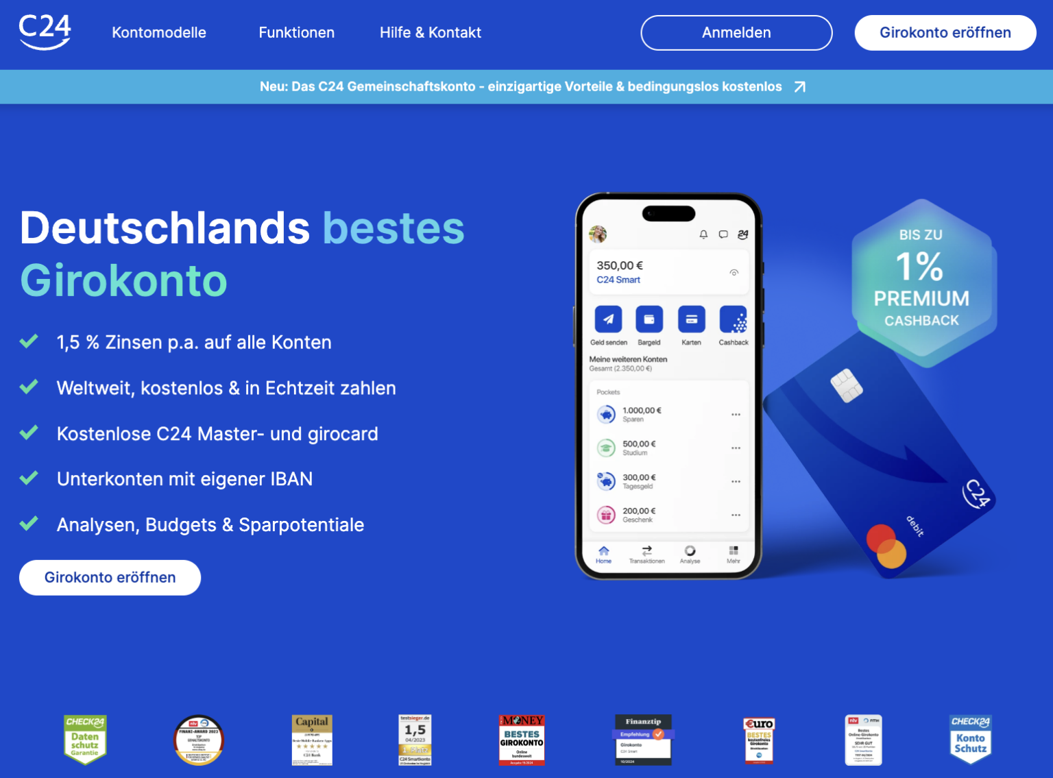 C24 Bank: Test, meine Erfahrungen, Vorteile und Nachteile